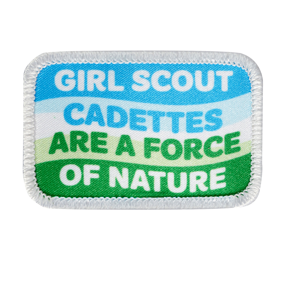"Girl Scout Cadettes are a Force of Nature" Fun Patch – Overseas Girl ...