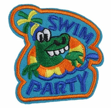 Swim Party Fun Patch – Overseas Girl Scout World Shop