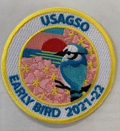 2022 Early Bird Patch - Bluebird Sakura – Overseas Girl Scout World Shop